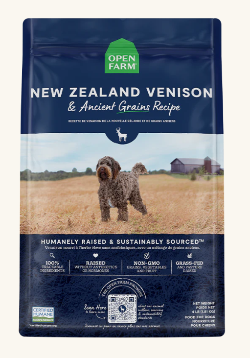 OPENFARM - Recette venaison grains anciens - Bêtes Gourmandes